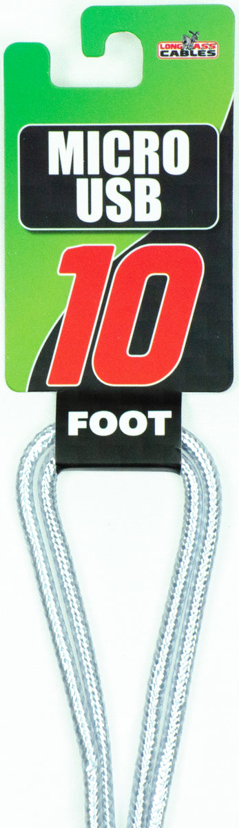 10' Micro USB Cable – Long Ass Cables